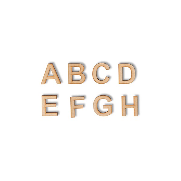 Arial Bold Font Personalised Wooden Letters - Fancy Crafts