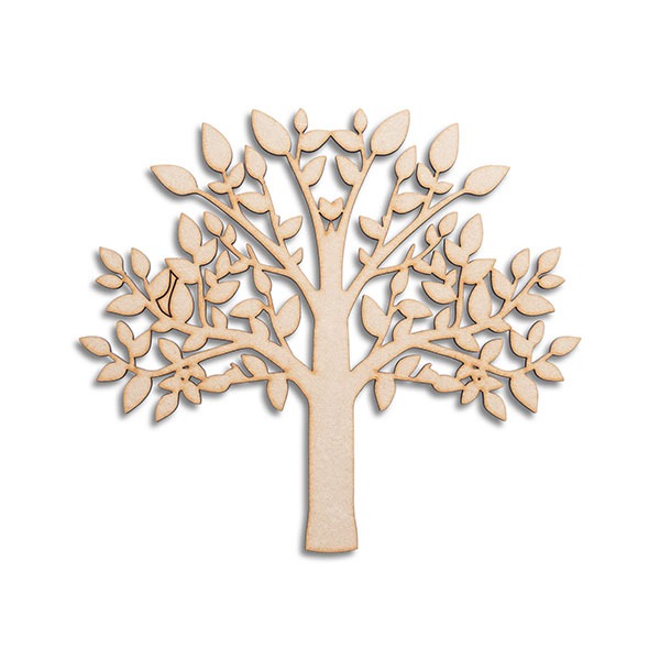 Symmetrical Tree Wooden Shapes - Fancy Crafts