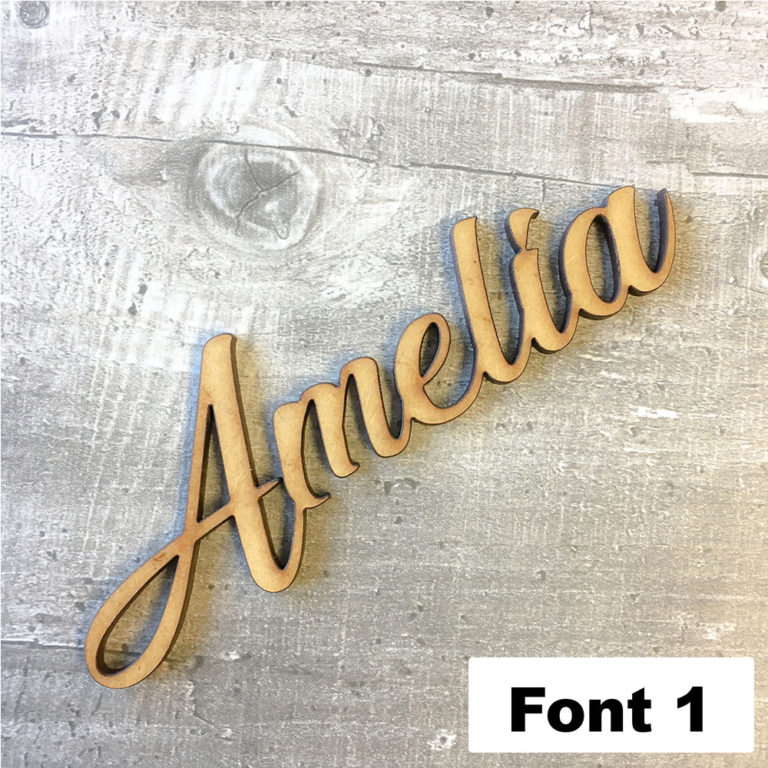 Script Font 1 Wooden Letters (Personalised) - Fancy Crafts