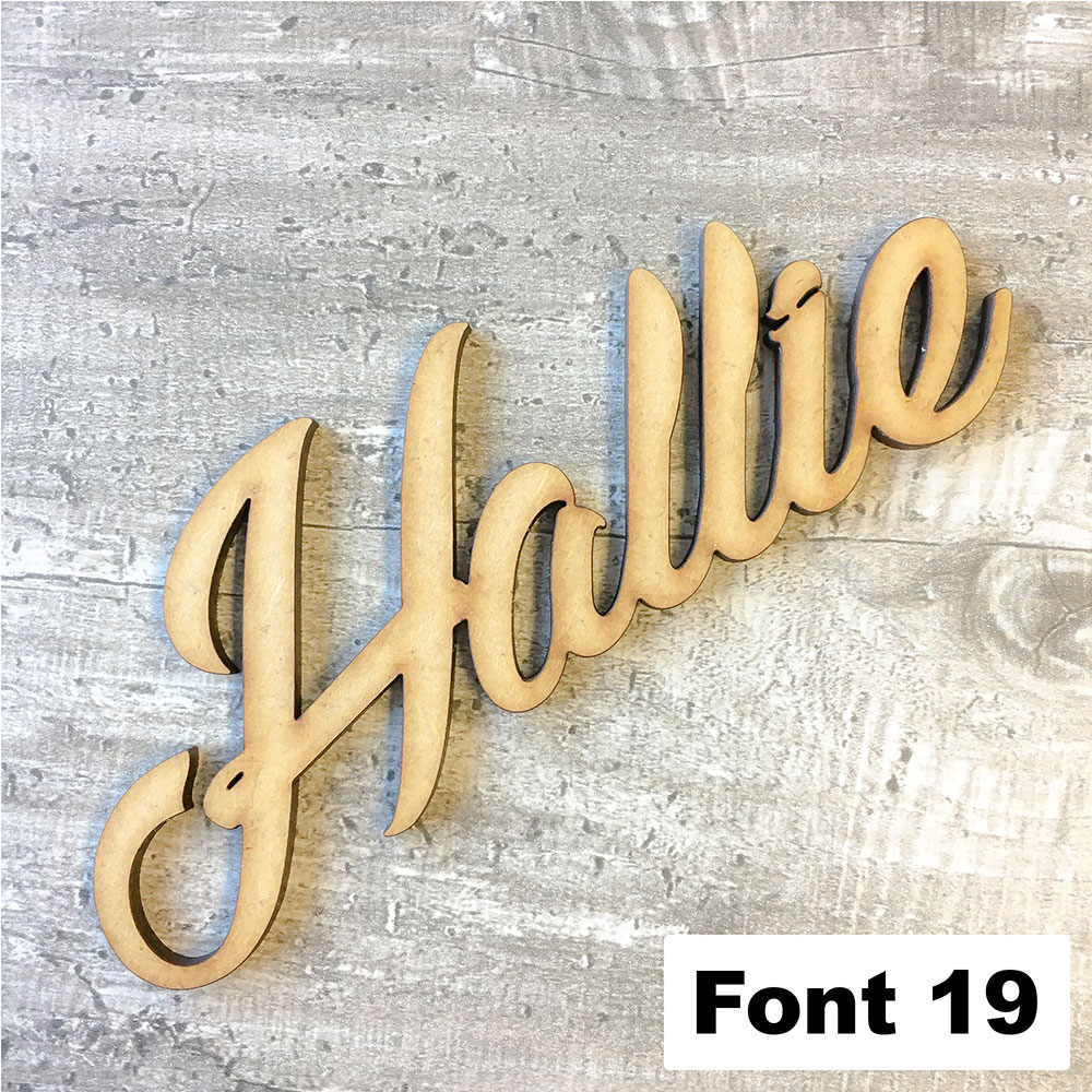 Script Font 19 Wooden Letters (Personalised) - Fancy Crafts